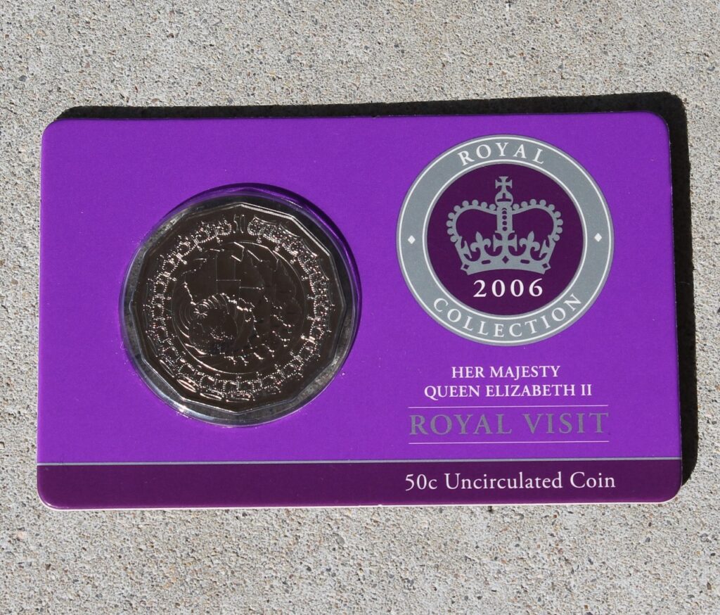 Australia Fifty Cents - Royal Visit Queen Elizabeth II - Campbells ...
