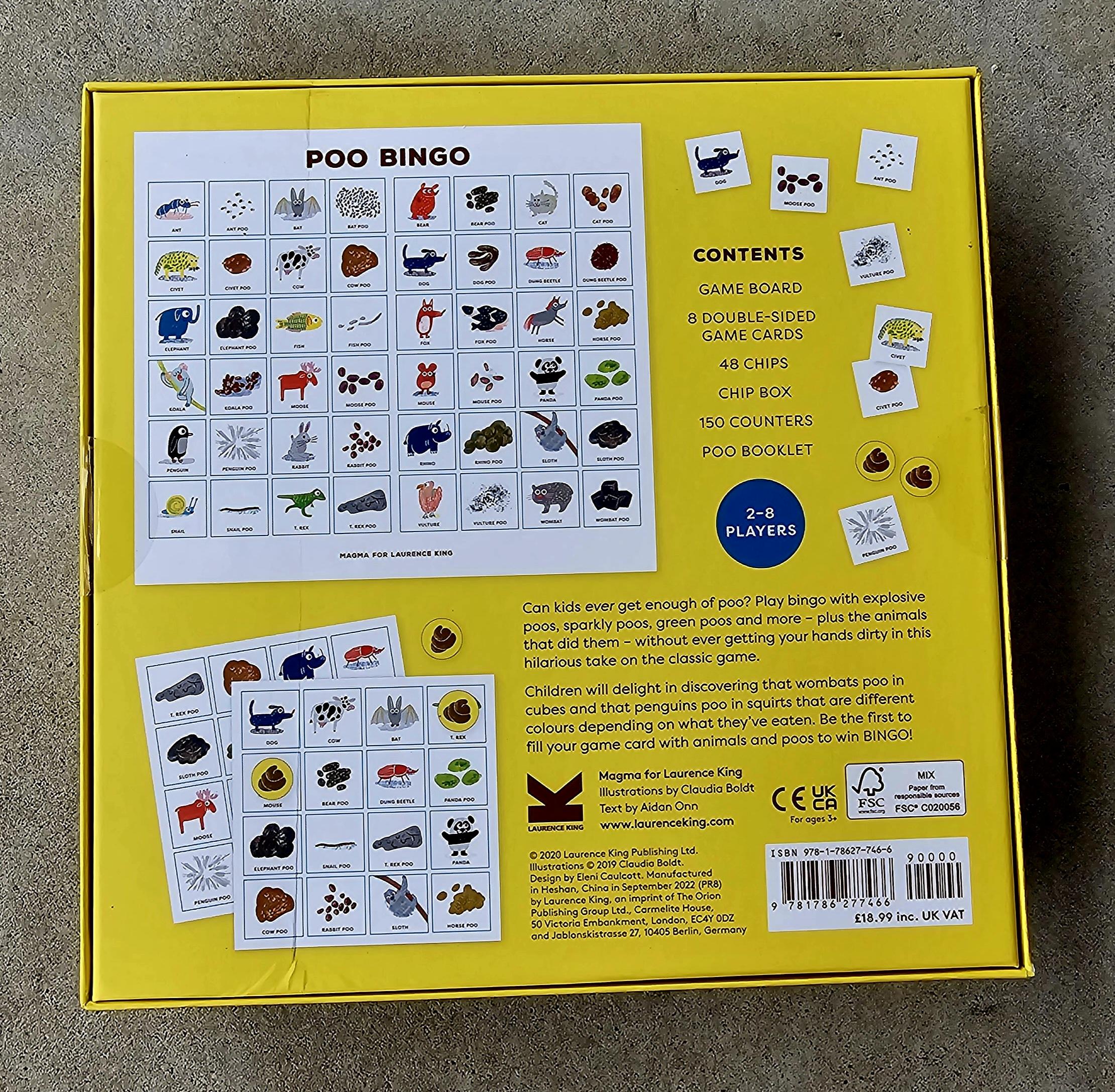 Board Game - Poo Bingo - Campbells Online Store
