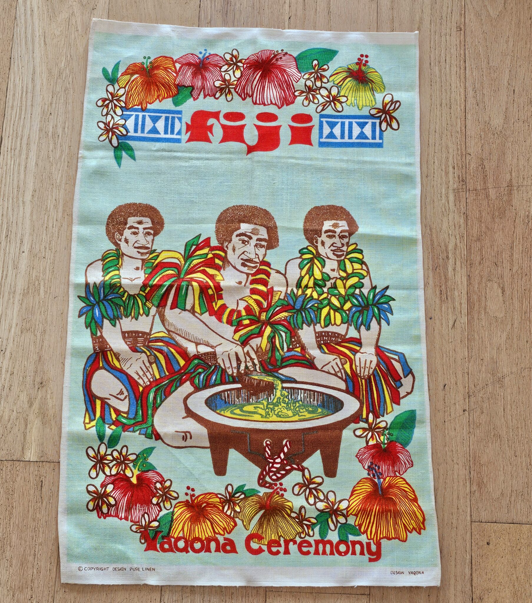 Teatowel - Fiji (Yaqona Ceremony) - Campbells Online Store
