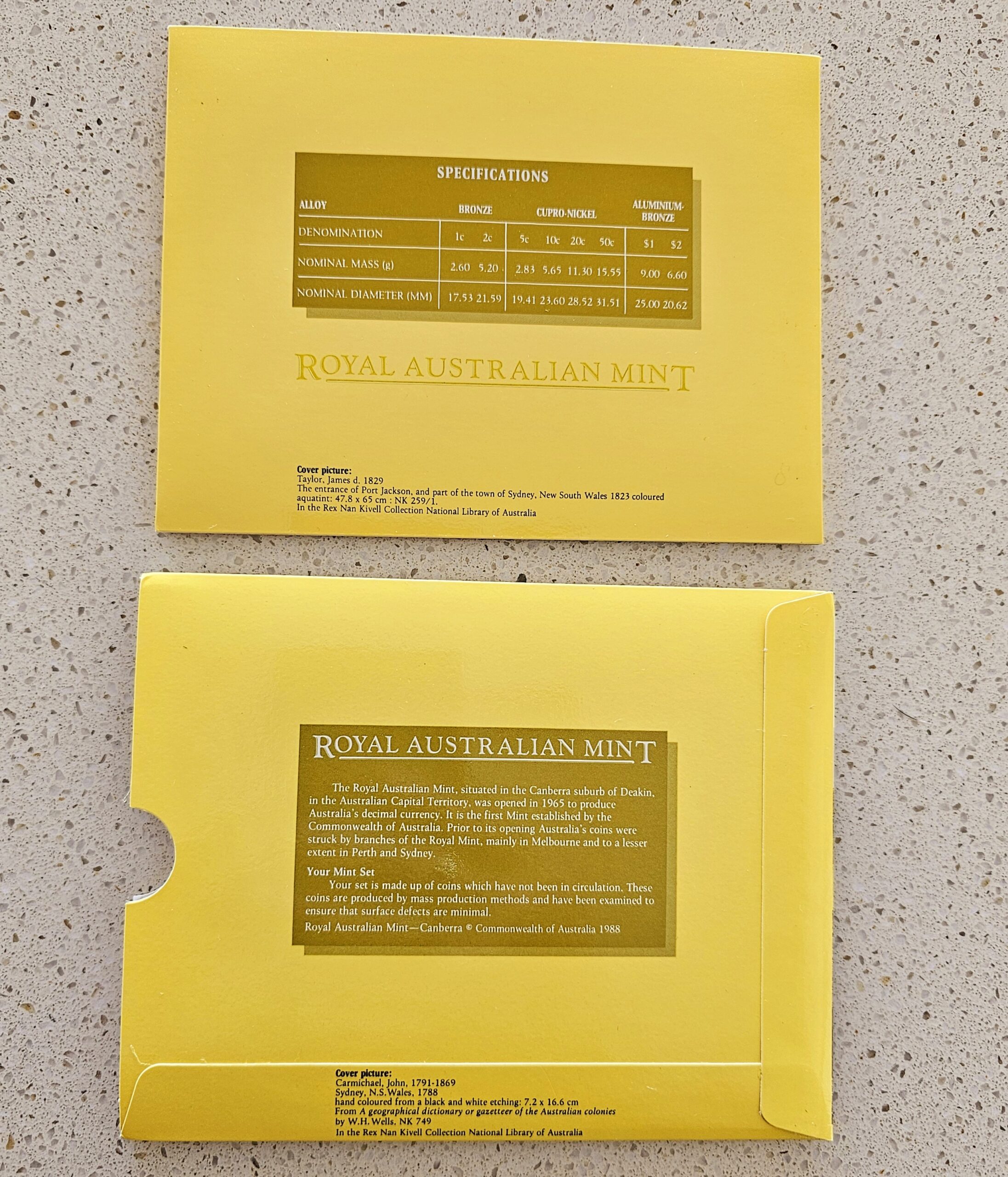 Australian Mint Uncirculated Coin Set - 1988 - Campbells Online Store