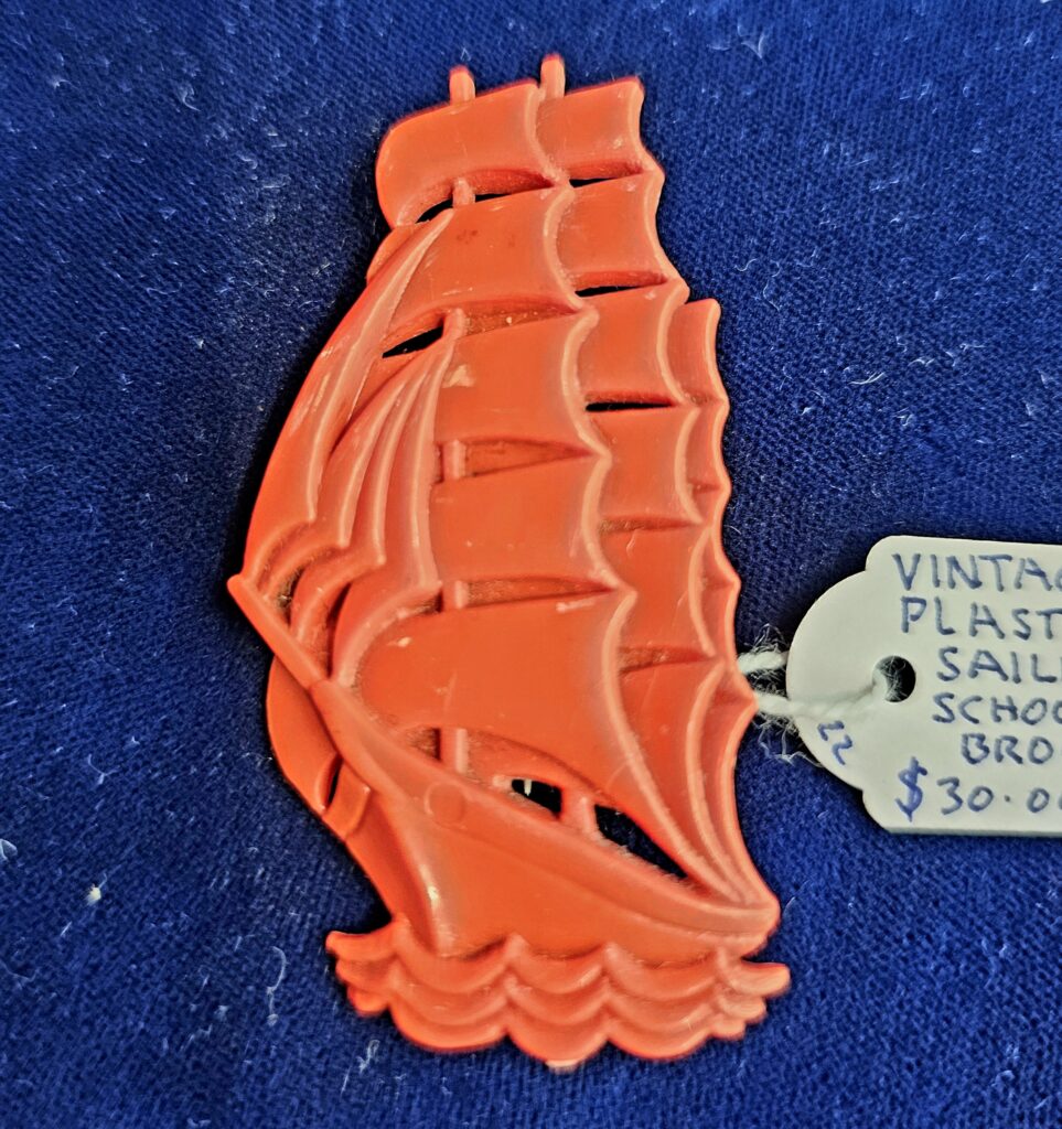 Clipper Ship Plastic Brooch - Campbells Online Store