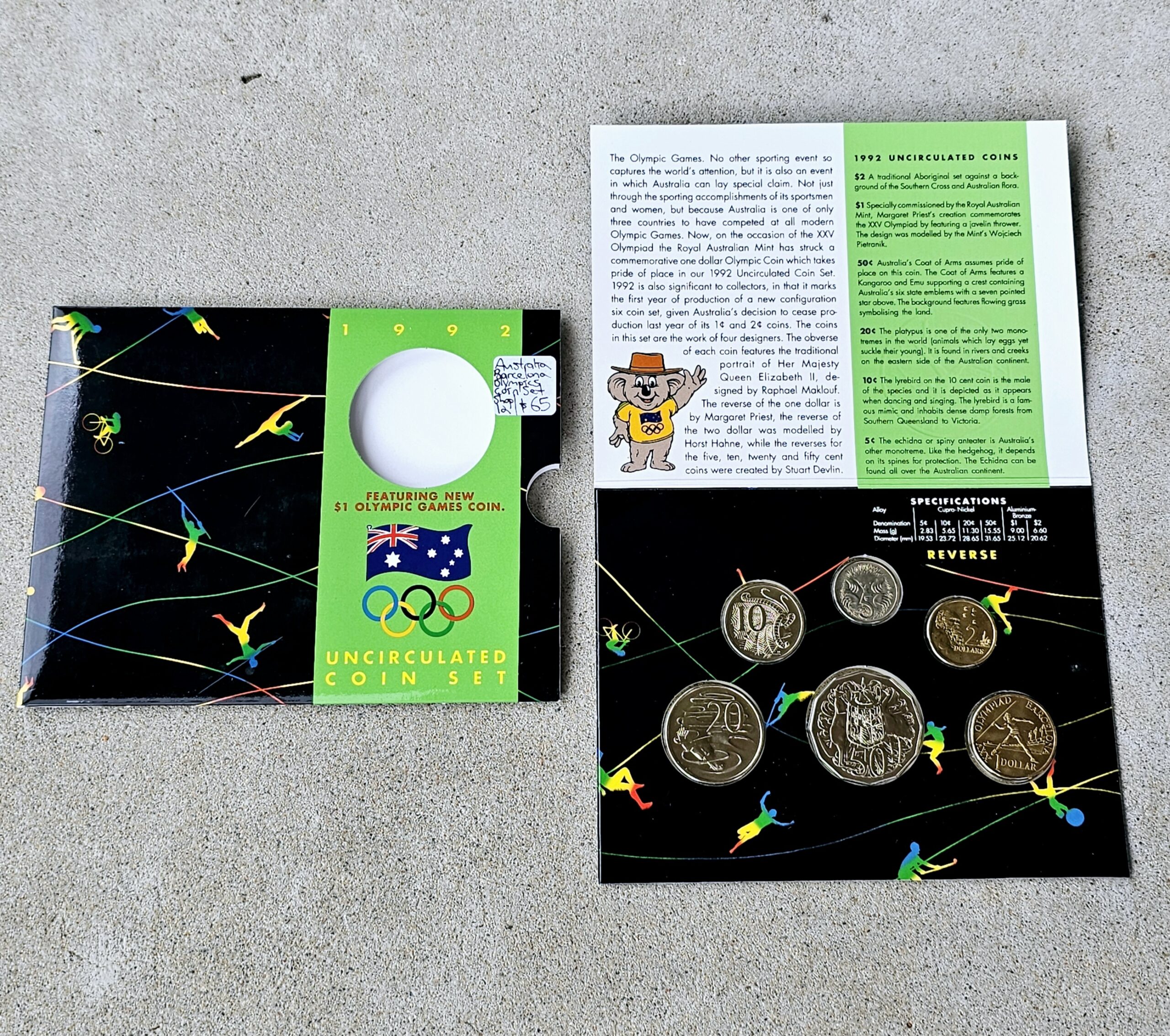 Australian Uncirculated Coin Set - 1992 - Campbells Online Store