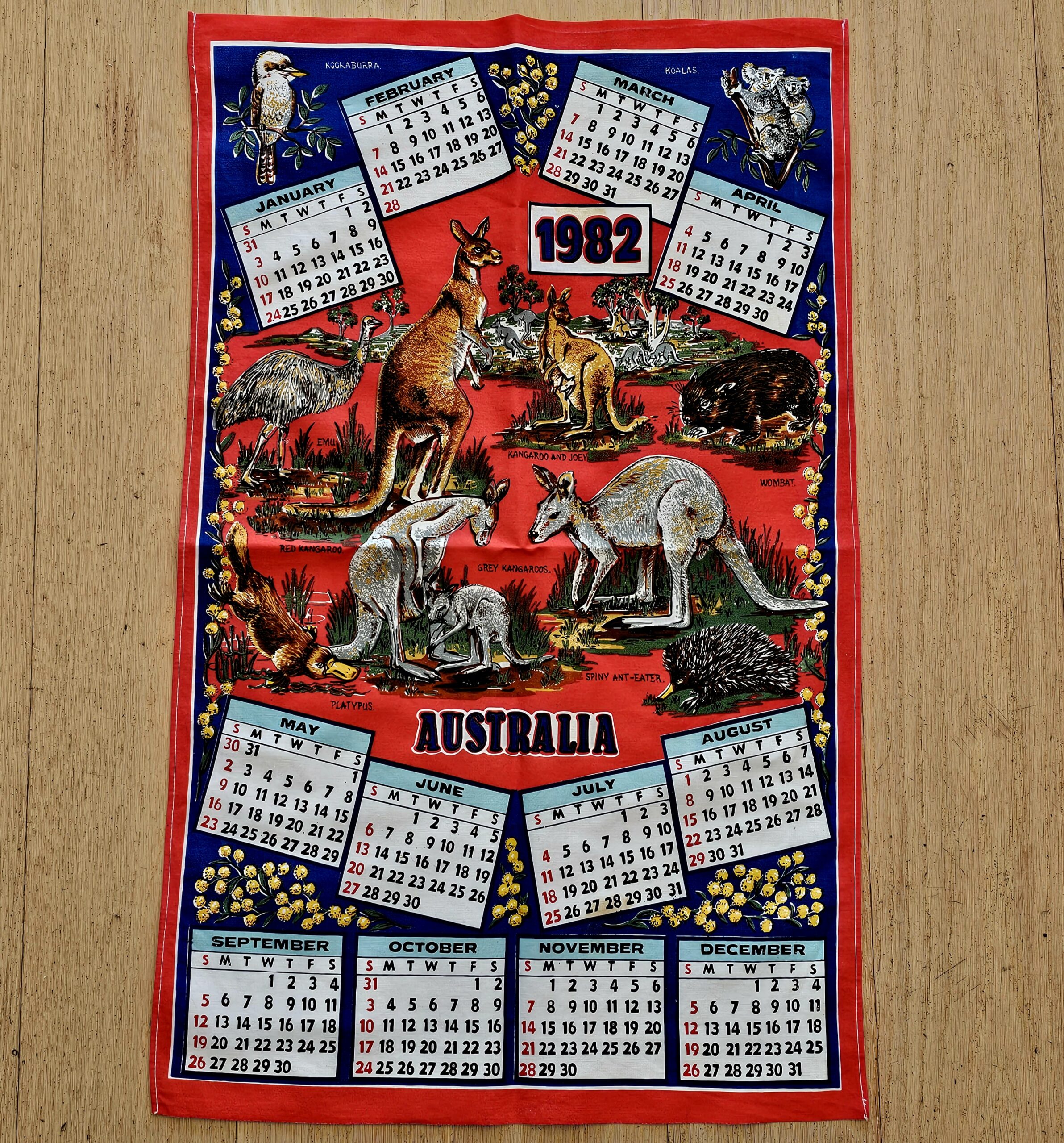 Teatowel - Calendar 1982 - Campbells Online Store
