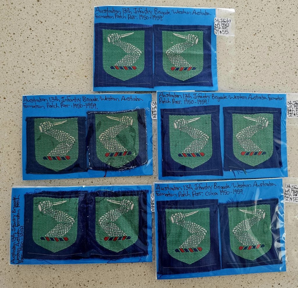 Western Australia 13th Infantry Brigade Patch Pair - Campbells Online Store